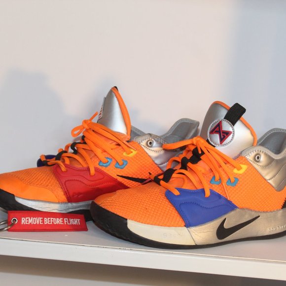 Nike | Shoes | Nike Pg3 Nasa Total Orange Black | Poshmark